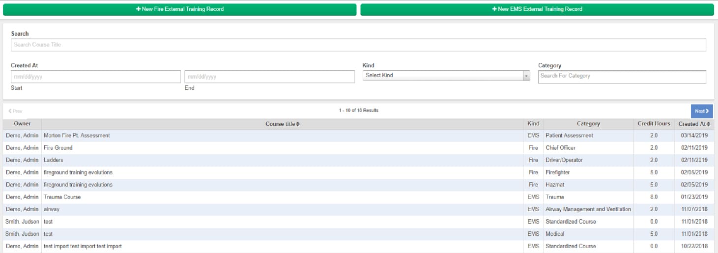 External Training Records | CareerCert